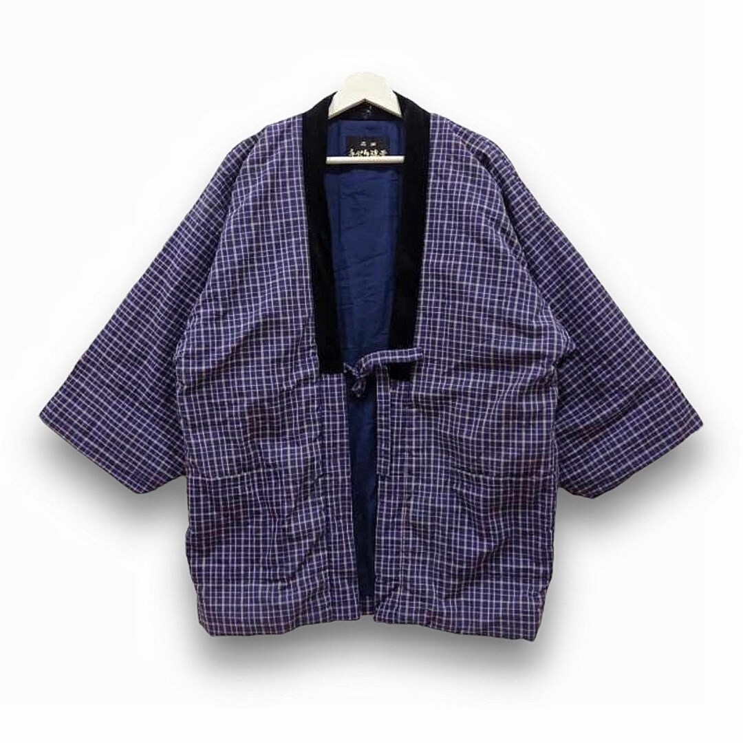 Vintage Padded Hanten Fullprinted Vintage Japanese Kimono Quilted ...