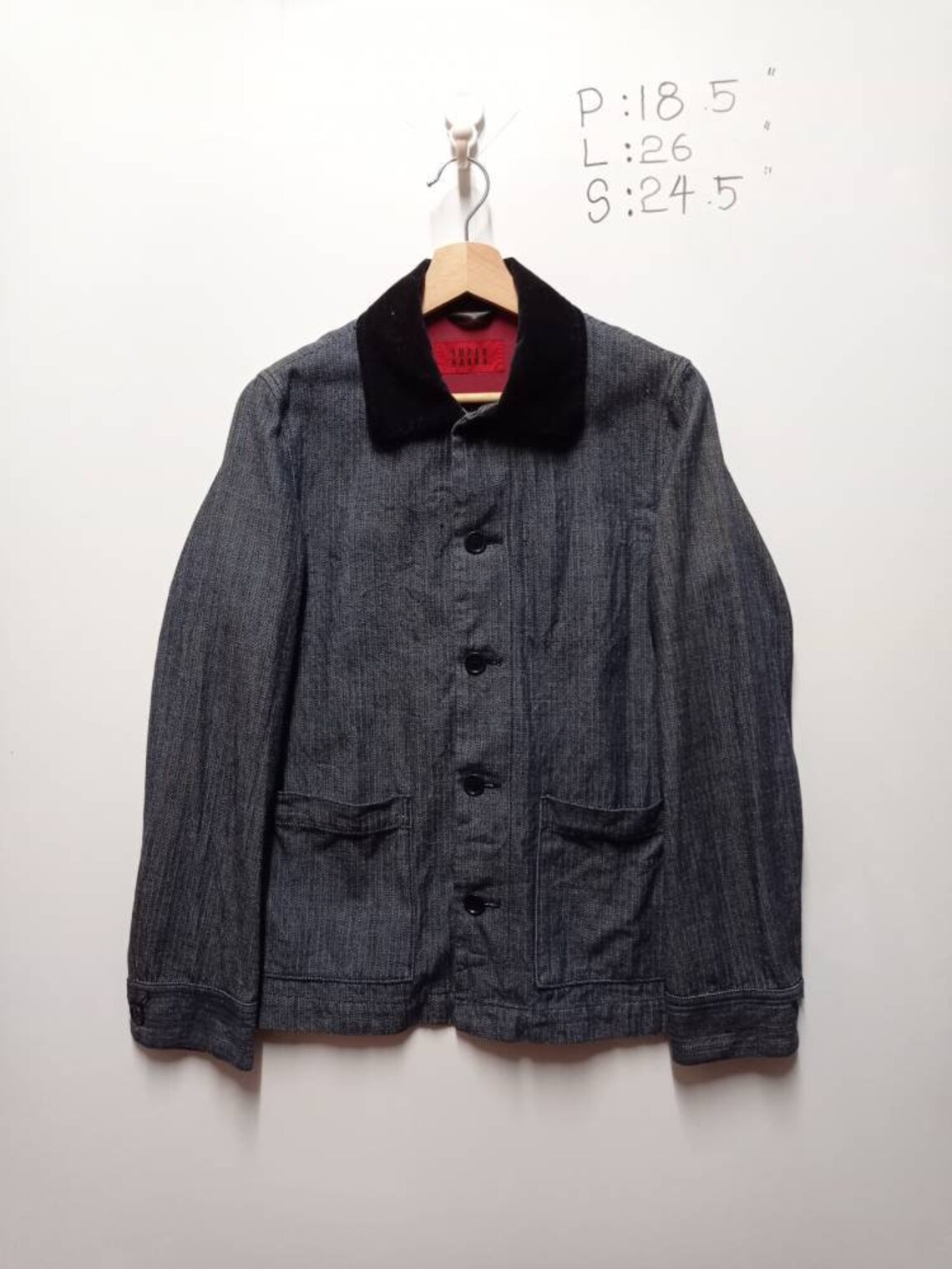 Vintage Super Hakka Japan Workwear Denim Jeans Jacket Japanese - Etsy