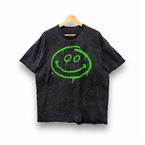 Neon green graphic tee store