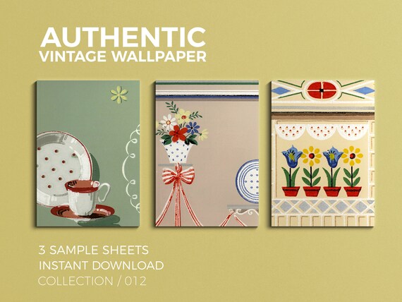WALLPAPERPARADE COLLECTION 012 Digital Paper Set 3 A4 | Etsy