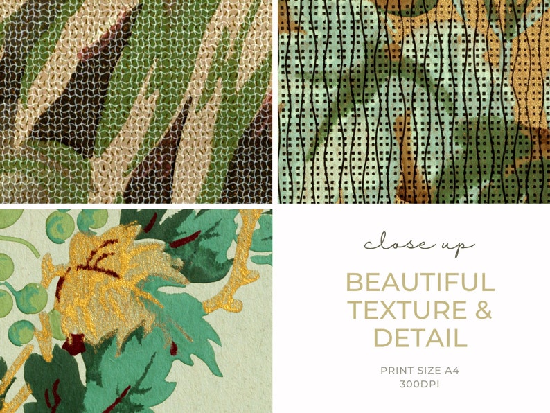 WALLPAPERPARADE COLLECTION 013 Digital Paper Set, 3 A4 Authentic ...