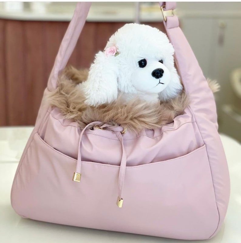 Pink Soft Dog Travel Carrier / Teacup Dog / Teacup Puppy / Luxury Dog ...