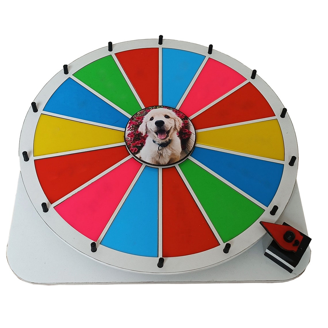 White 20 Prize Wheel Wooden Spin the Wheel Game Large Prize Wheel ...