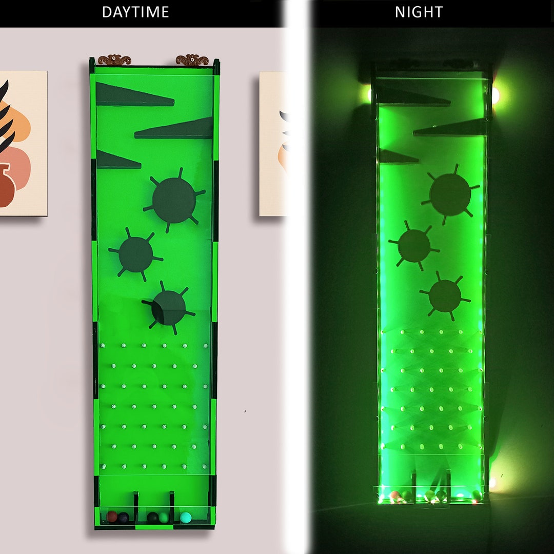 Wall Mounted Plinko Game Plinko Board Game Lighted Plinko Wall Games ...