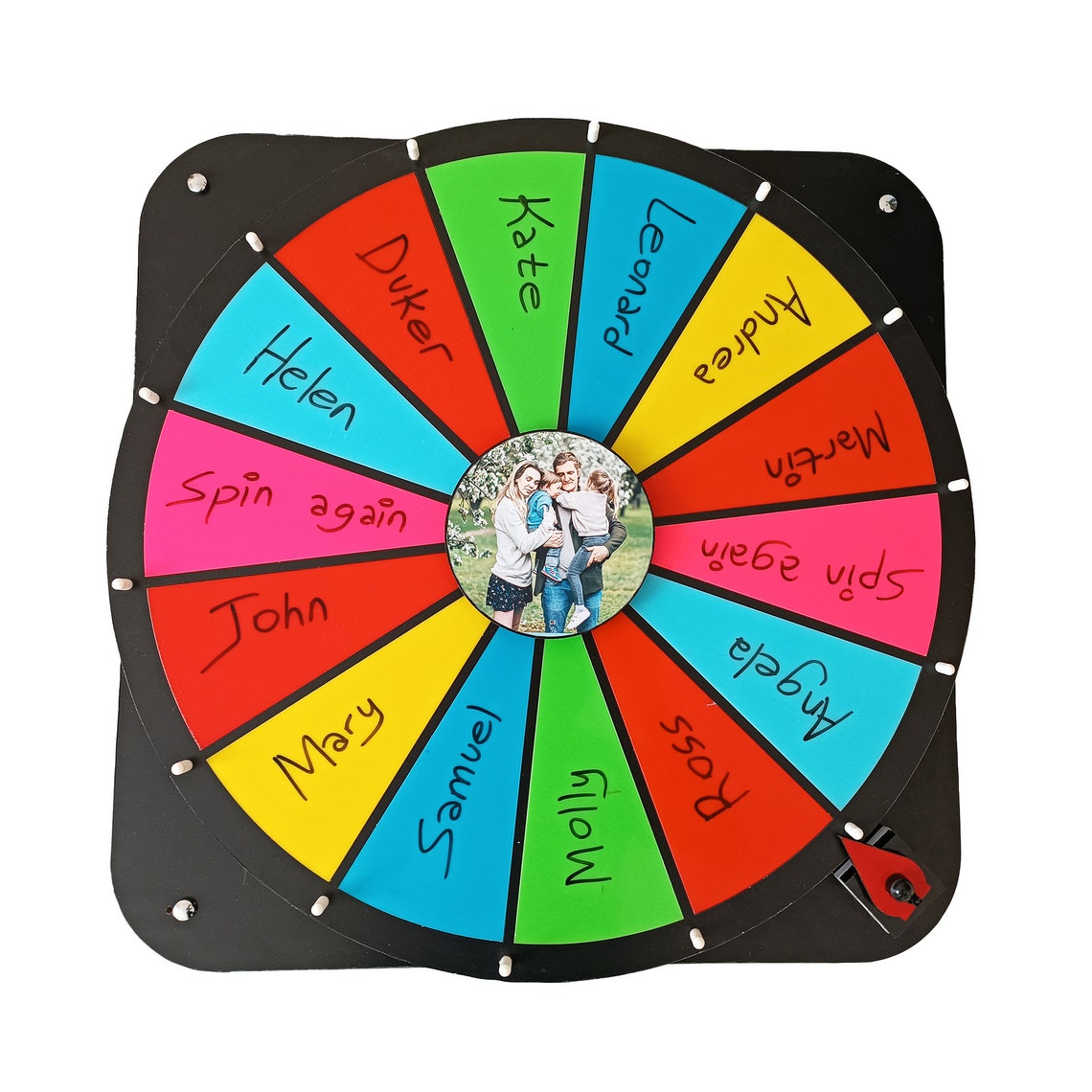 Black 24 Wall Mount Prize Wheel Wall Mount Large Wheel Spin the Wheel ...