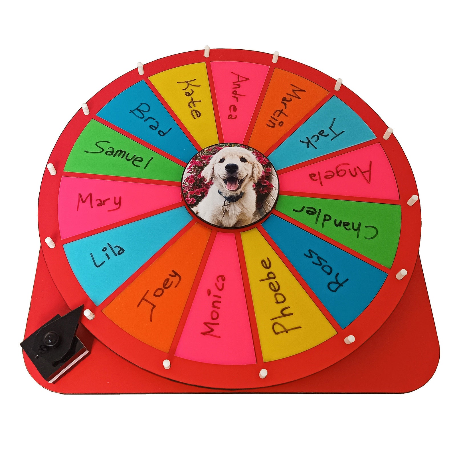 Red 20 Prize Wheel Wooden Spin the Wheel Game Large Prize Wheel ...