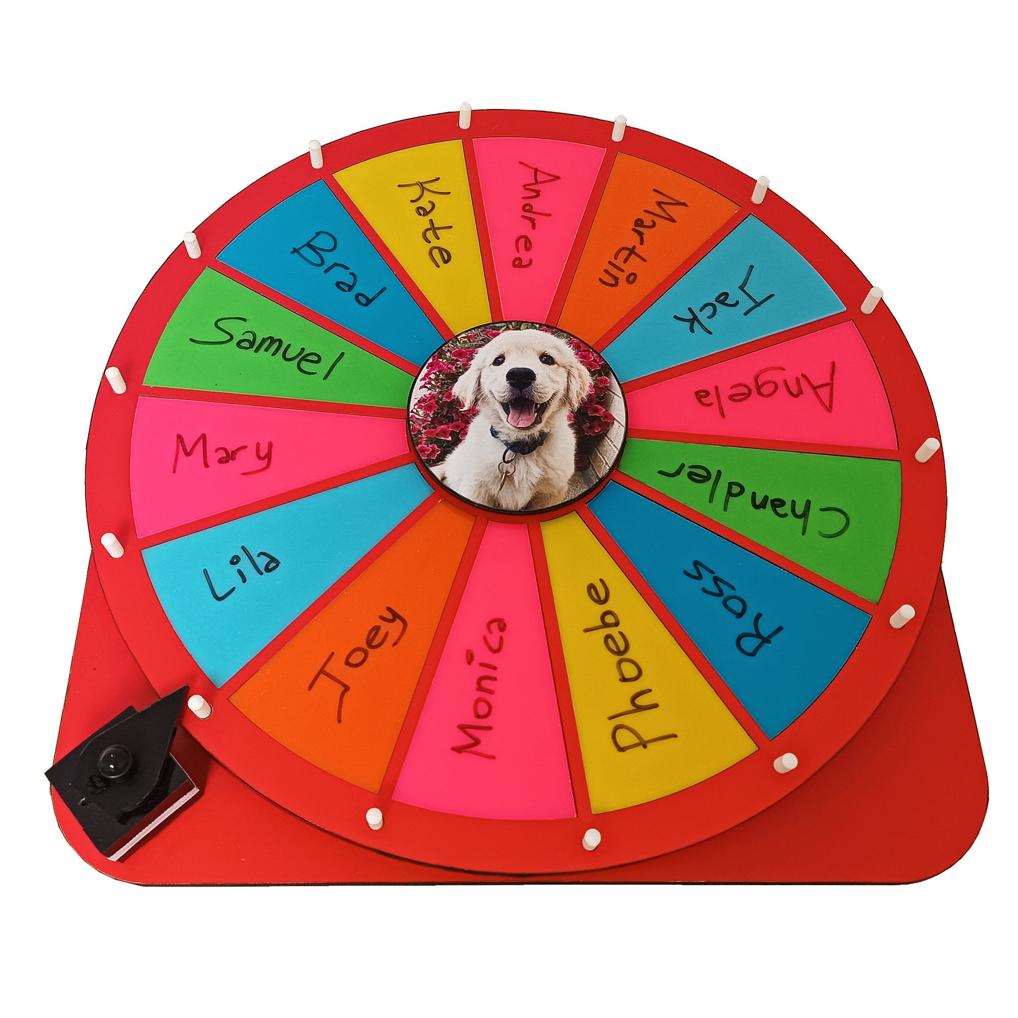 Red 20 Prize Wheel Wooden Spin the Wheel Game Large Prize Wheel ...