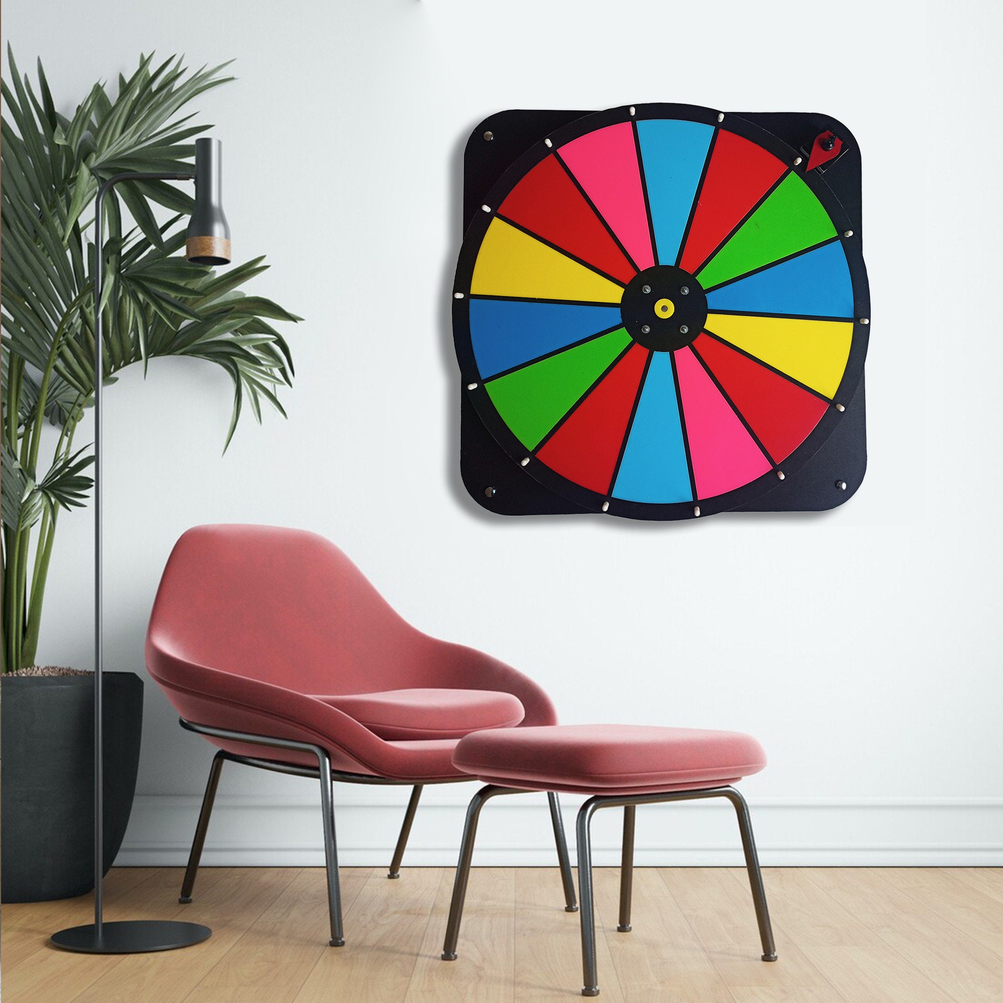 Black 24 Wall Mount Prize Wheel Wall Mount Large Wheel Spin the Wheel ...