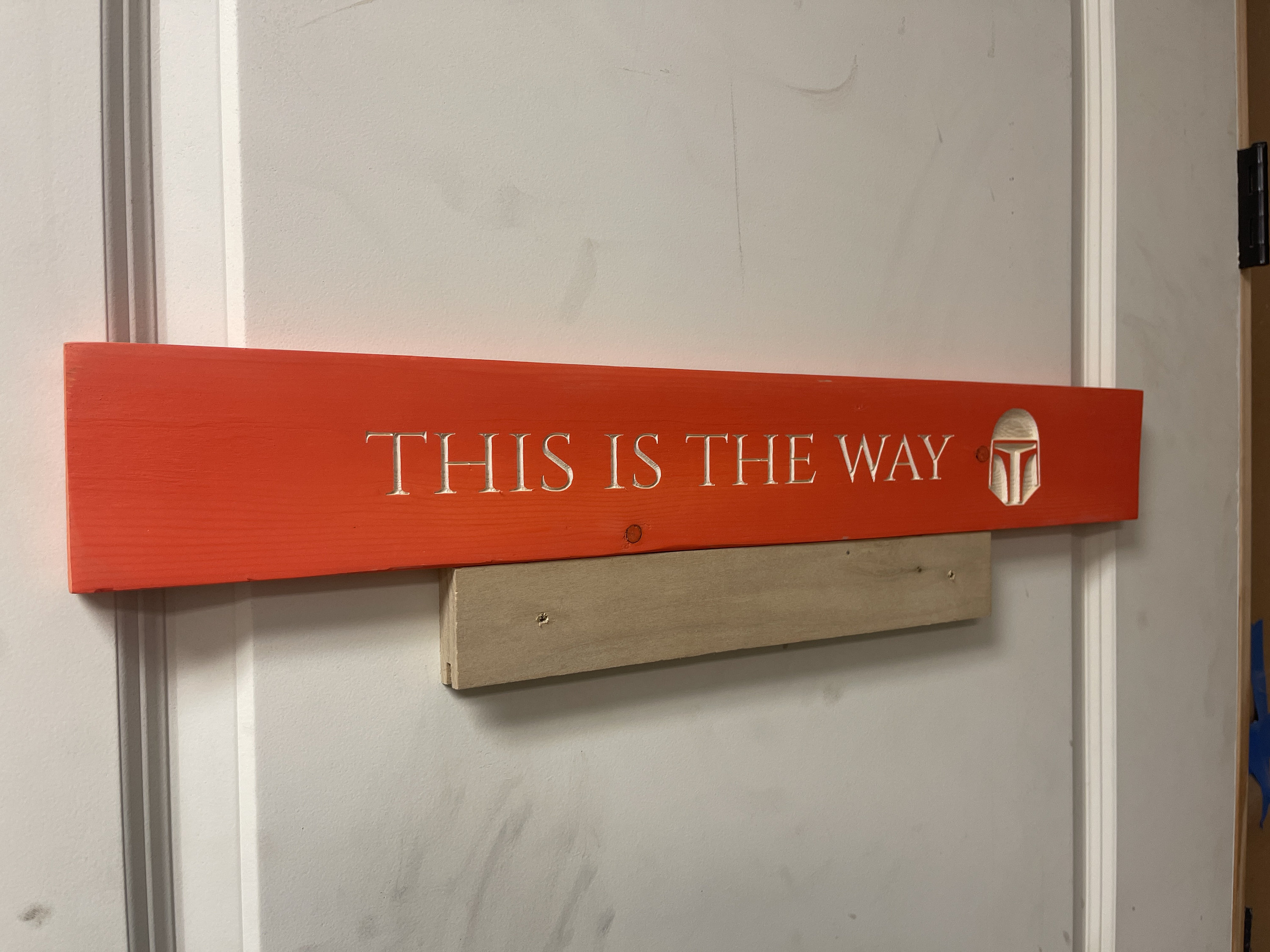 This is the Way Mandalorian Wood Hanging Sign - Etsy