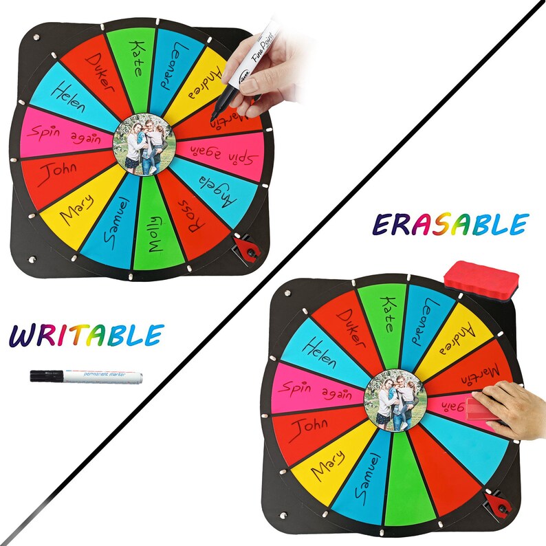 Black 24 Wall Mount Prize Wheel Wall Mount Large Wheel Spin the Wheel ...