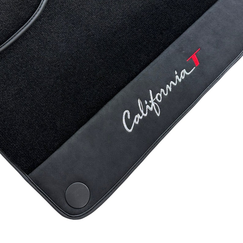 Black Floor Mats for Ferrari California T 20152018 With Alcantara ...