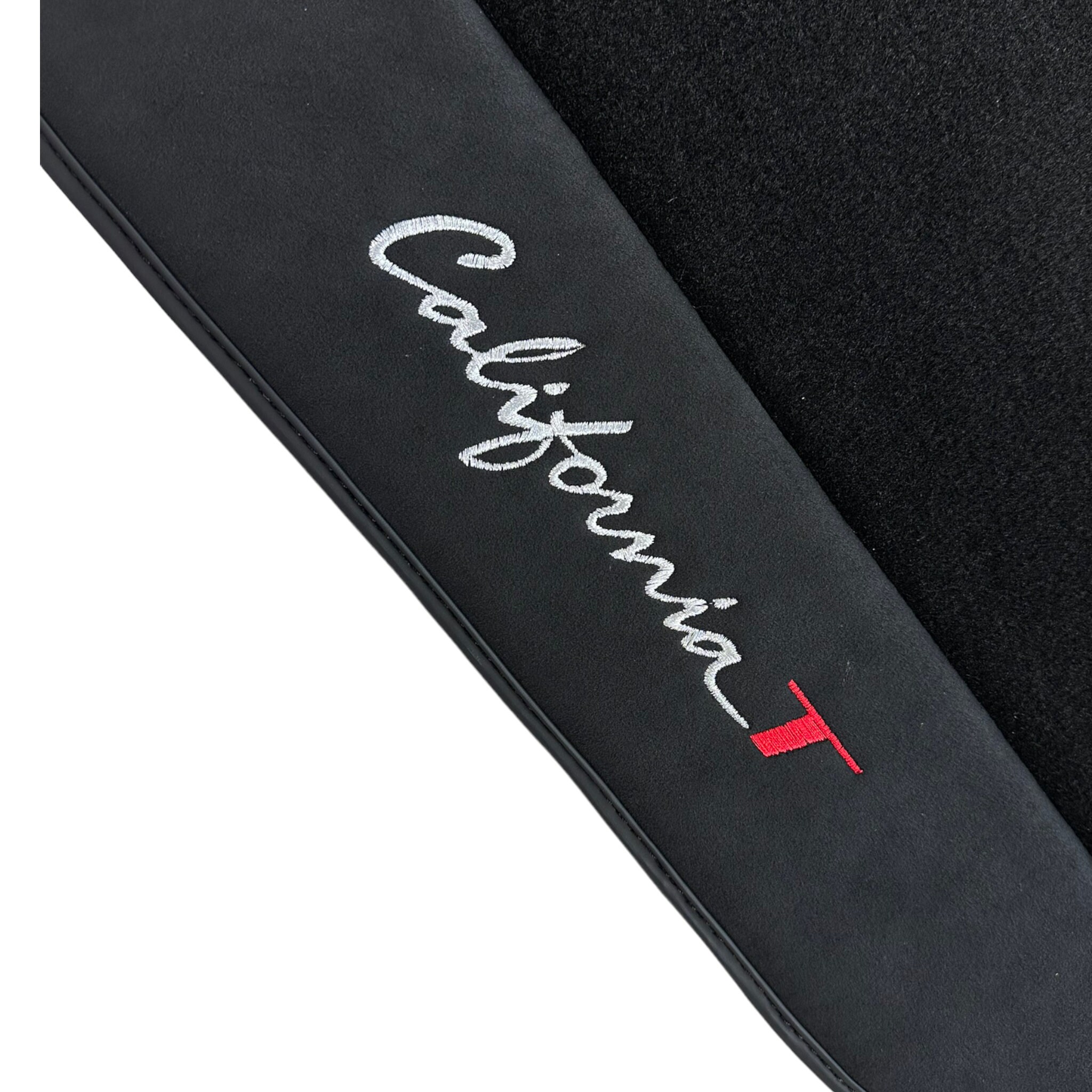 Black Floor Mats for Ferrari California T 20152018 With Alcantara ...