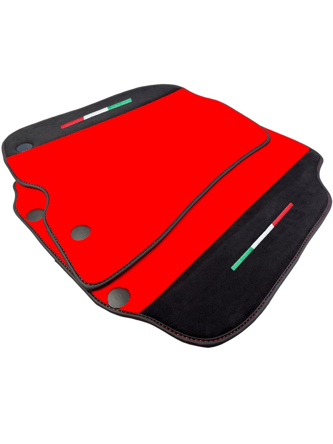 Red Floor Mats for Ferrari 812 Superfast 2018-2022 Alcantara Leather ...