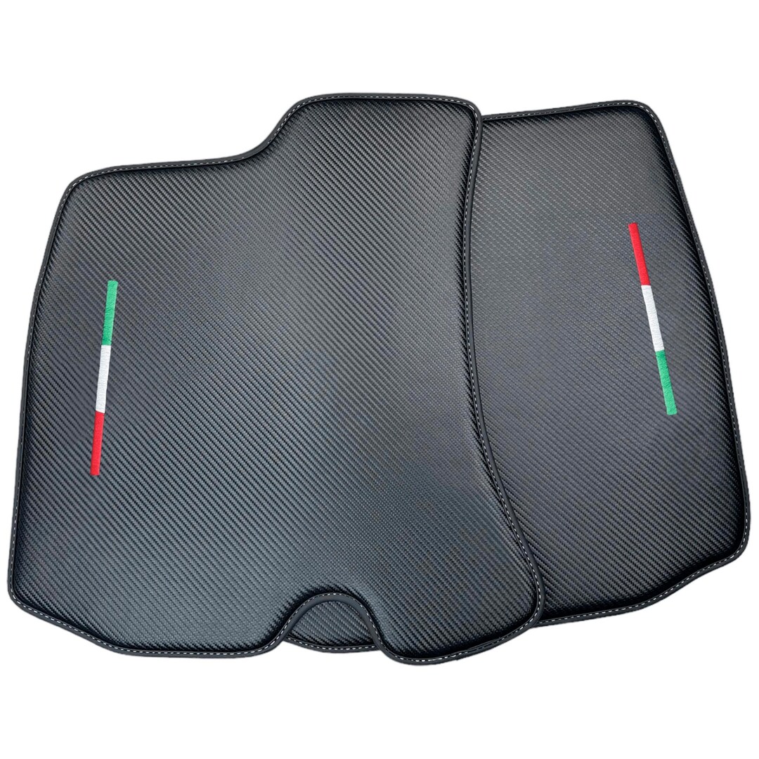 Carbon Fiber Leather Floor Mats for Ferrari Portofino (2018-2023) With ...