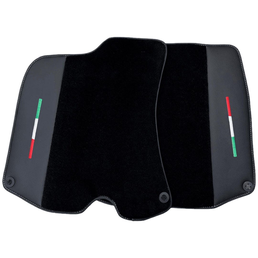 Black Floor Mats for Ferrari Portofino (2018-2023) With Leather and ...