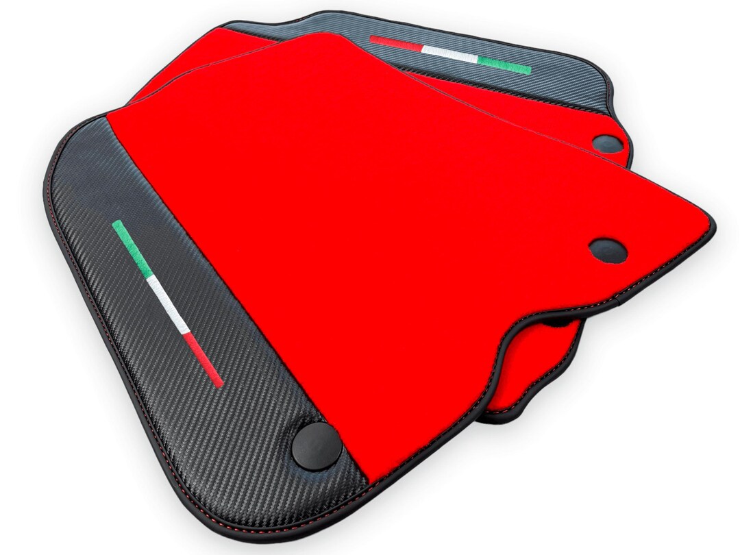 Red Floor Mats for Ferrari 812 Superfast 2018-2022 Autowin Brand Left ...