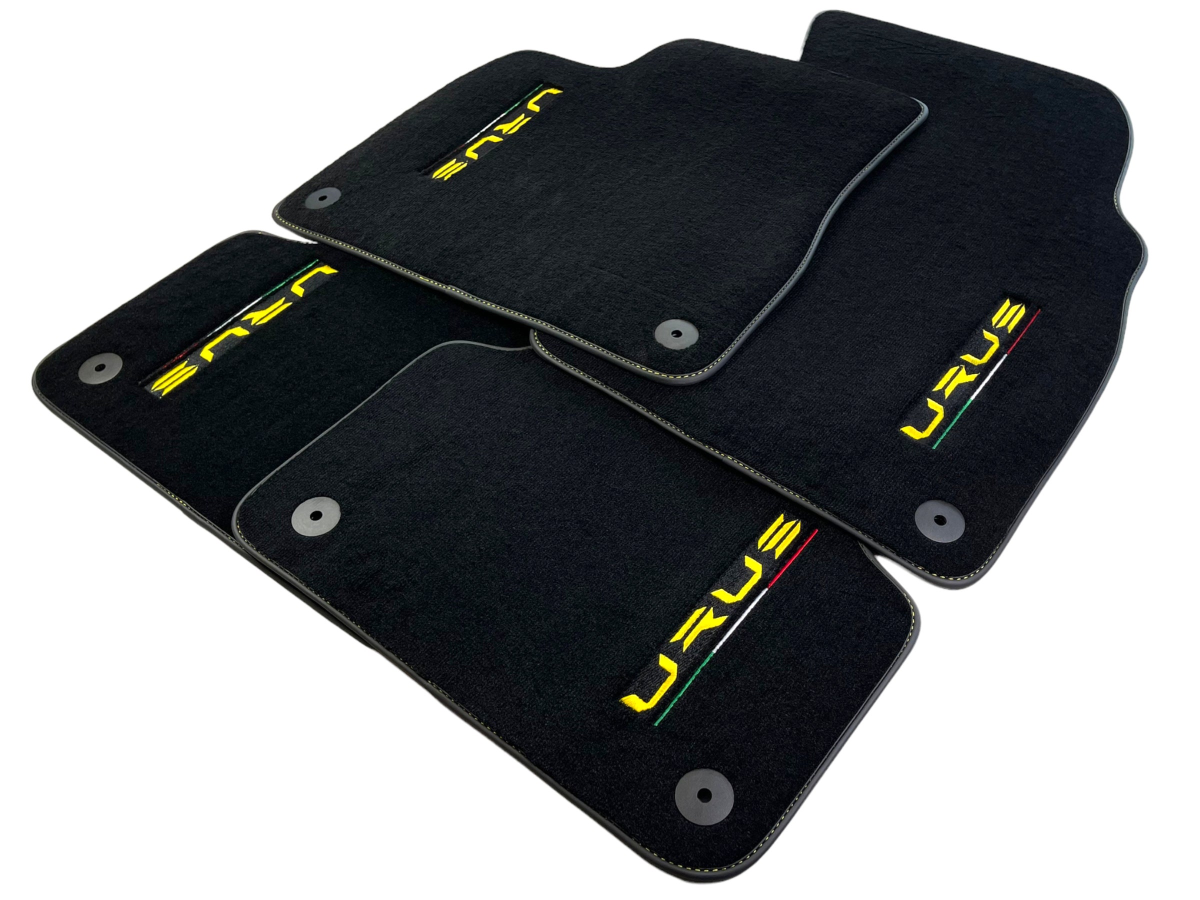 Floor Mats for Lamborghini Urus 2018-2022 Black Carpet Yellow - Etsy