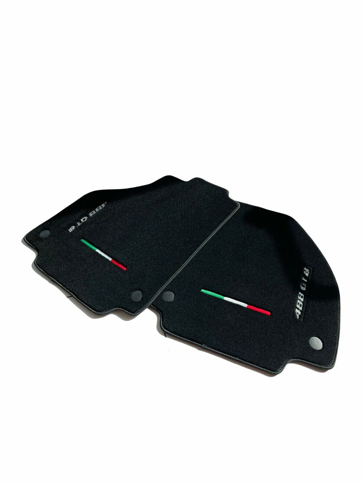 Floor Mats for Ferrari 488 GTB 2016-2021 Black Color Tailored Carpets ...