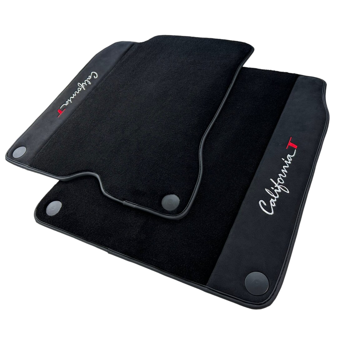 Black Floor Mats for Ferrari California T 20152018 With Alcantara ...