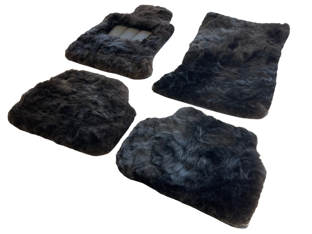 Genuine Lambswool Floor Mats for Rolls Royce Black ER56 Design Luxury ...