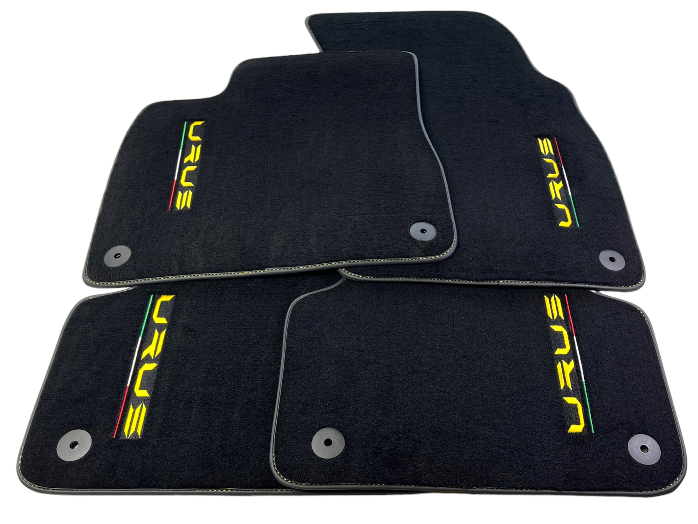 Floor Mats for Lamborghini Urus 2018-2022 Black Carpet Yellow - Etsy