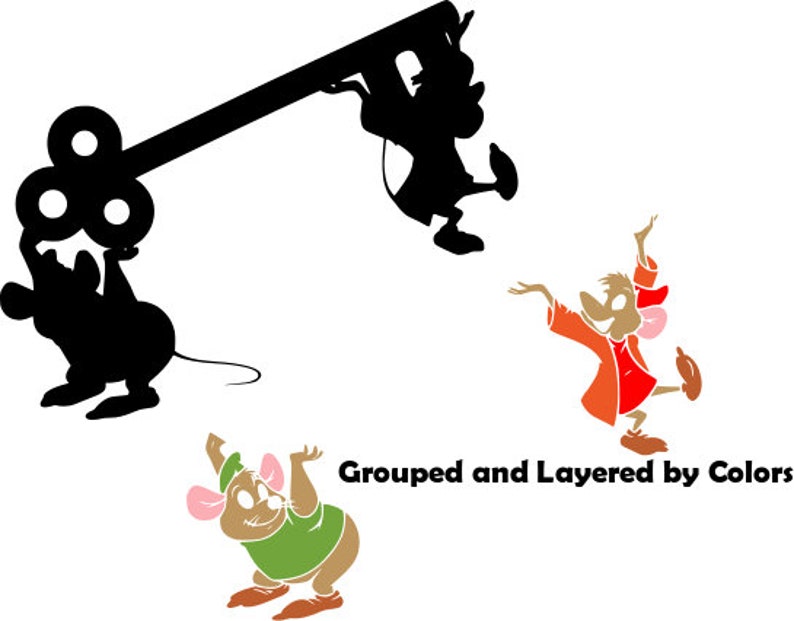 Disney Gus and Jaq Cinderella Digital Download-All Cutting | Etsy