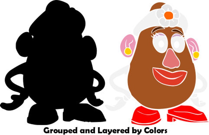 Mr And Mrs Potato Head Bundle Digital Download All Cutting Etsy