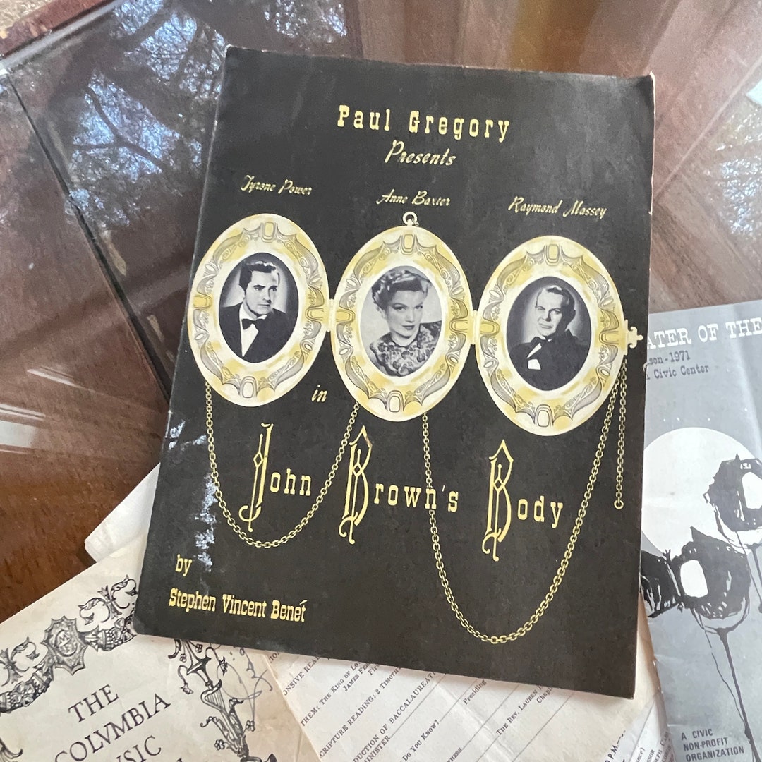 Tyrone Power Anne Baxter Charles Laughton John Brown's Body Program ...