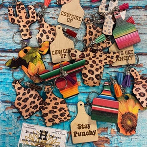 Bulk Bundle of Western Keychains/ Wholesale Bundle / Keychain Lot - Etsy