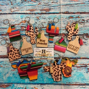 Bulk Bundle of Western Keychains/ Wholesale Bundle / Keychain Lot - Etsy