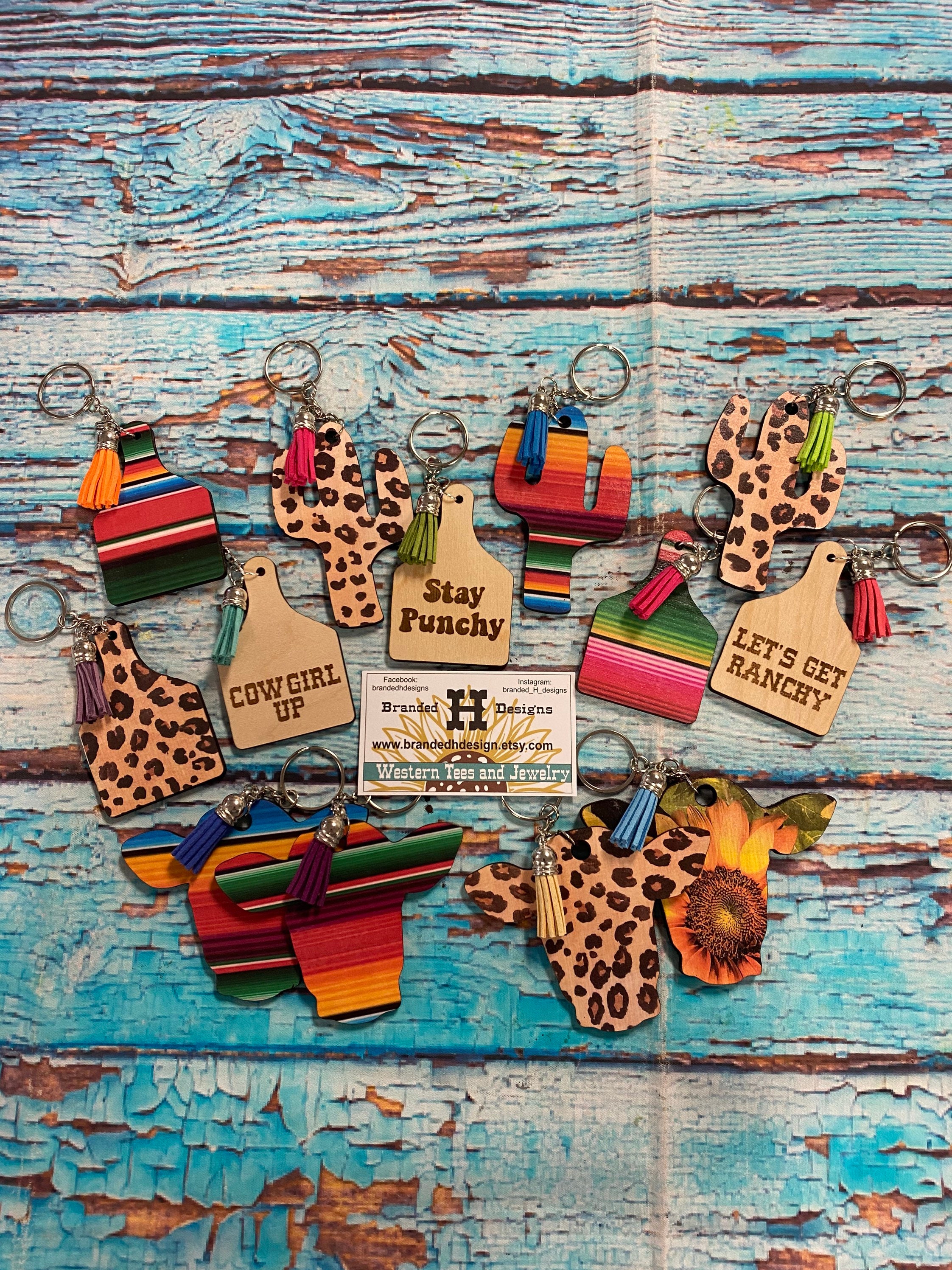 Bulk Bundle of Western Keychains/ Wholesale Bundle / Keychain Lot - Etsy