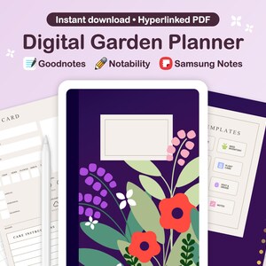 Digital Garden Planner, Gardening Journal, Garden Yard Planning ...