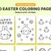 Easter Bunny Colouring Pages Printable 10 Sheet Kawaii Cute Bunny for ...