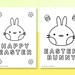 Easter Bunny Colouring Pages Printable 10 Sheet Kawaii Cute Bunny for ...