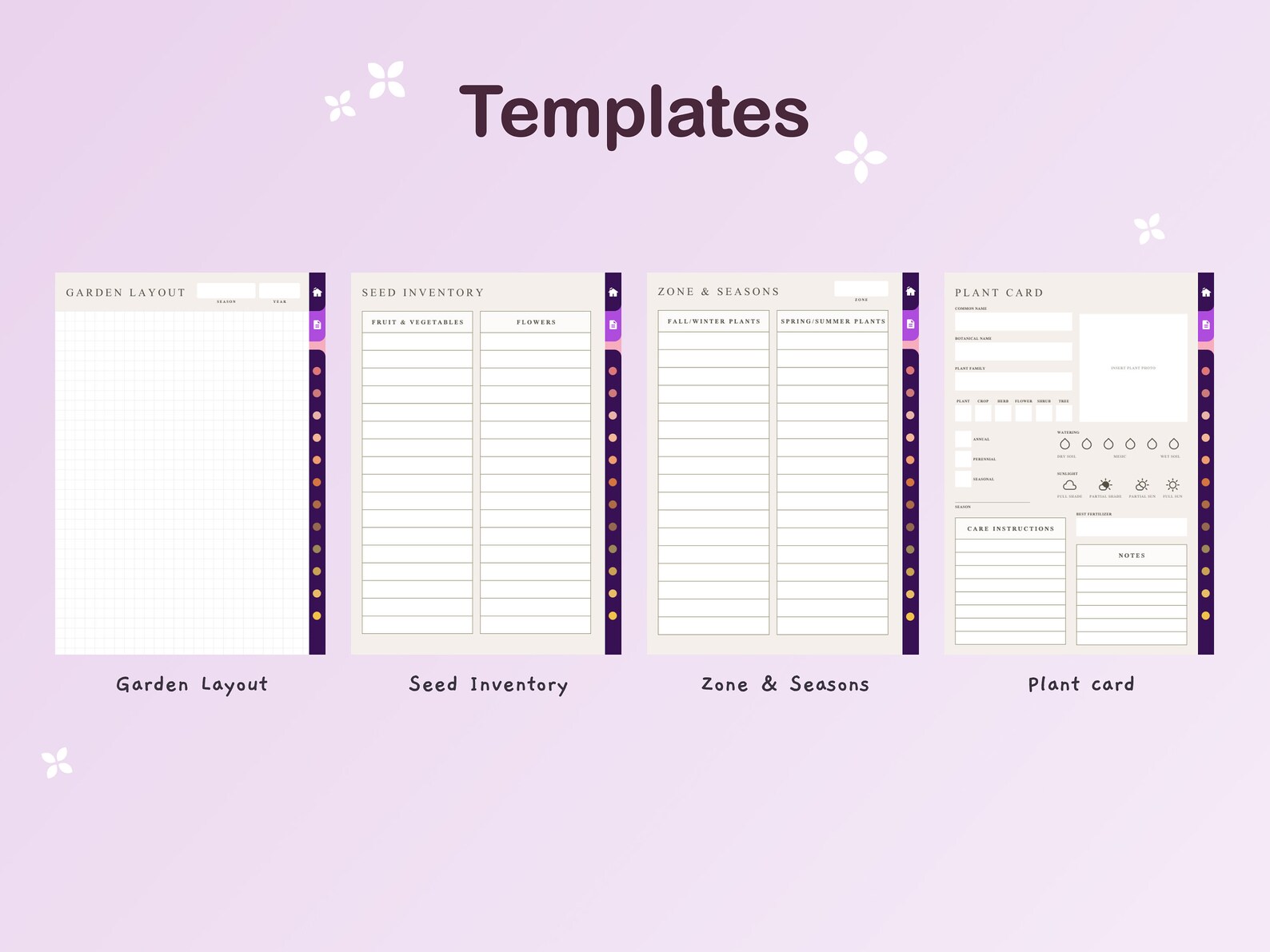 Digital Garden Planner, Gardening Journal, Garden Yard Planning ...