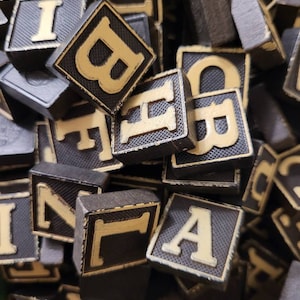 Vintage 1960's Wooden Anagram Alphabet Letter Tiles - Etsy