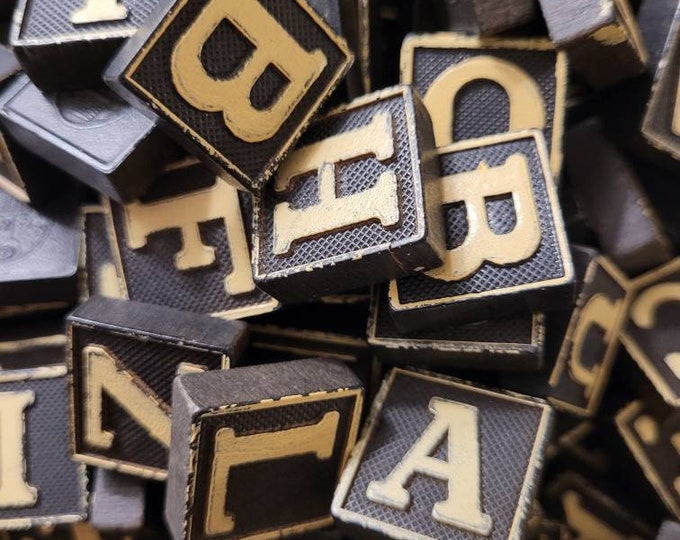 Vintage 1960's Wooden Anagram Alphabet Letter Tiles - Etsy