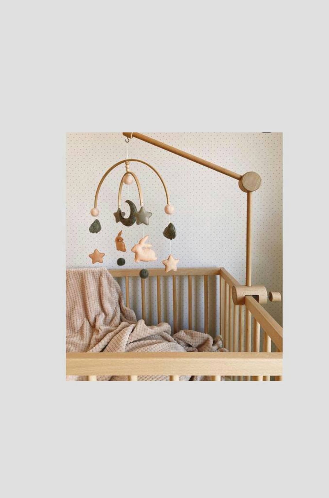 Baby Bed Wooden Mobile Arm Baby Mobile Stand Baby Mobile | Etsy