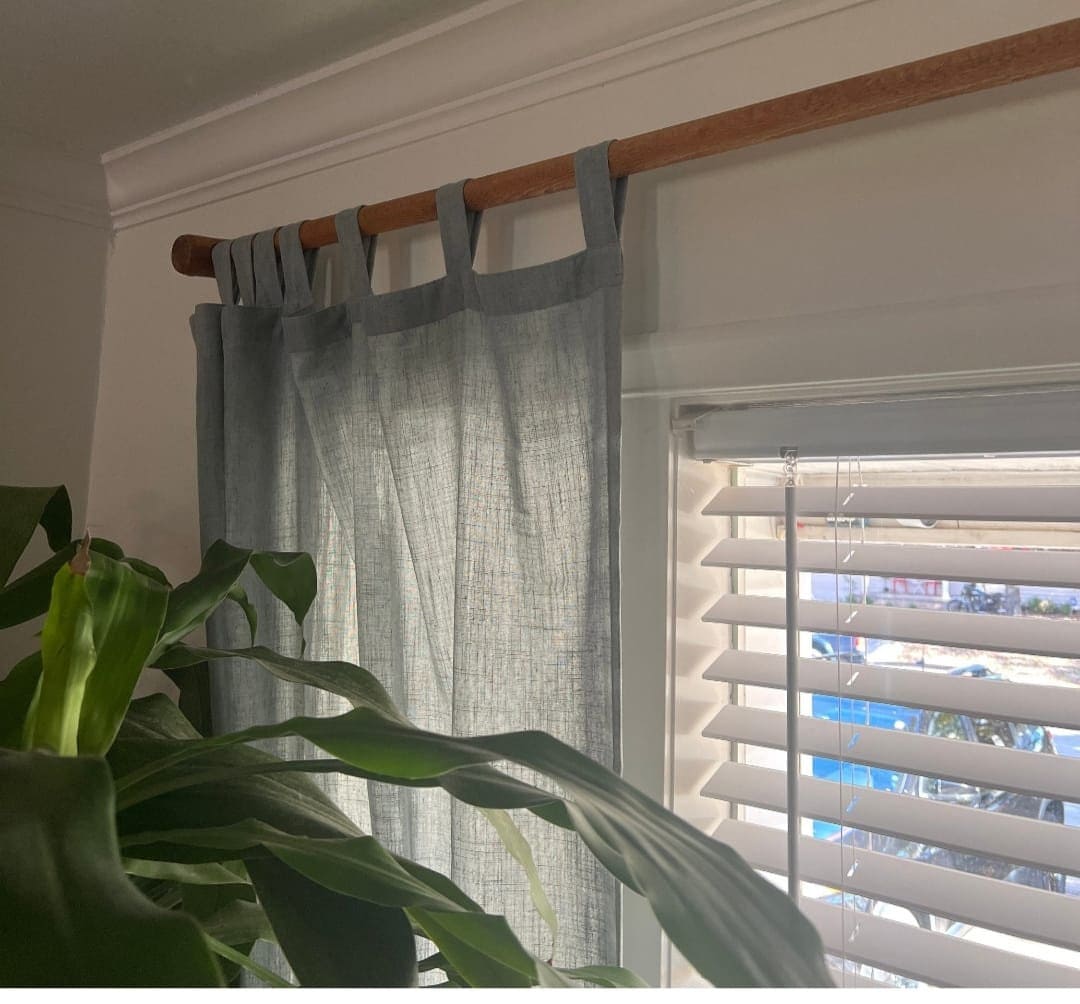 Handmade Hornbeam Curtain Holder, Curtain Bracket, Modern Curtain ...