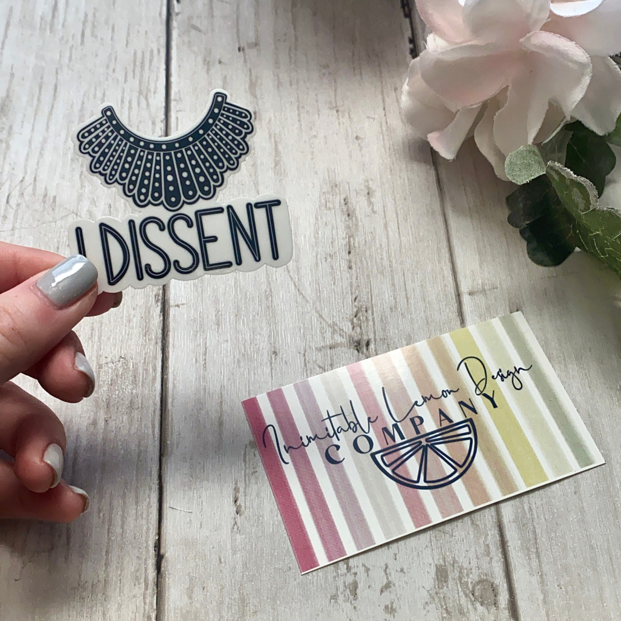 I Dissent Waterproof Vinyl Sticker for Laptop, Water Bottle, Planner ...