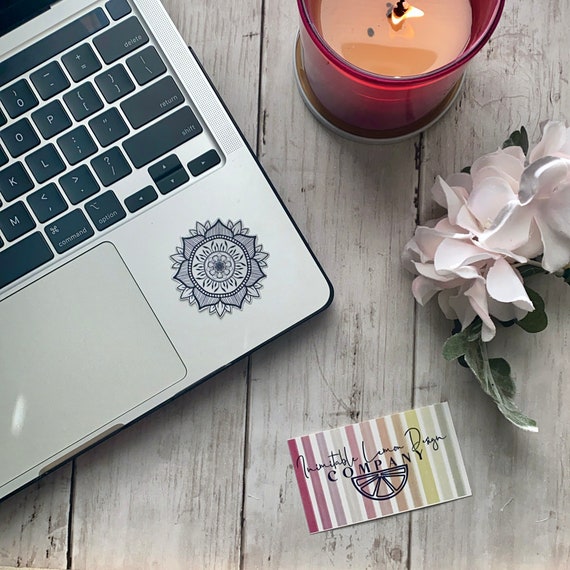 Water Bottle Sticker Waterproof Mandala Colouring Sticker Large Vinyl ...