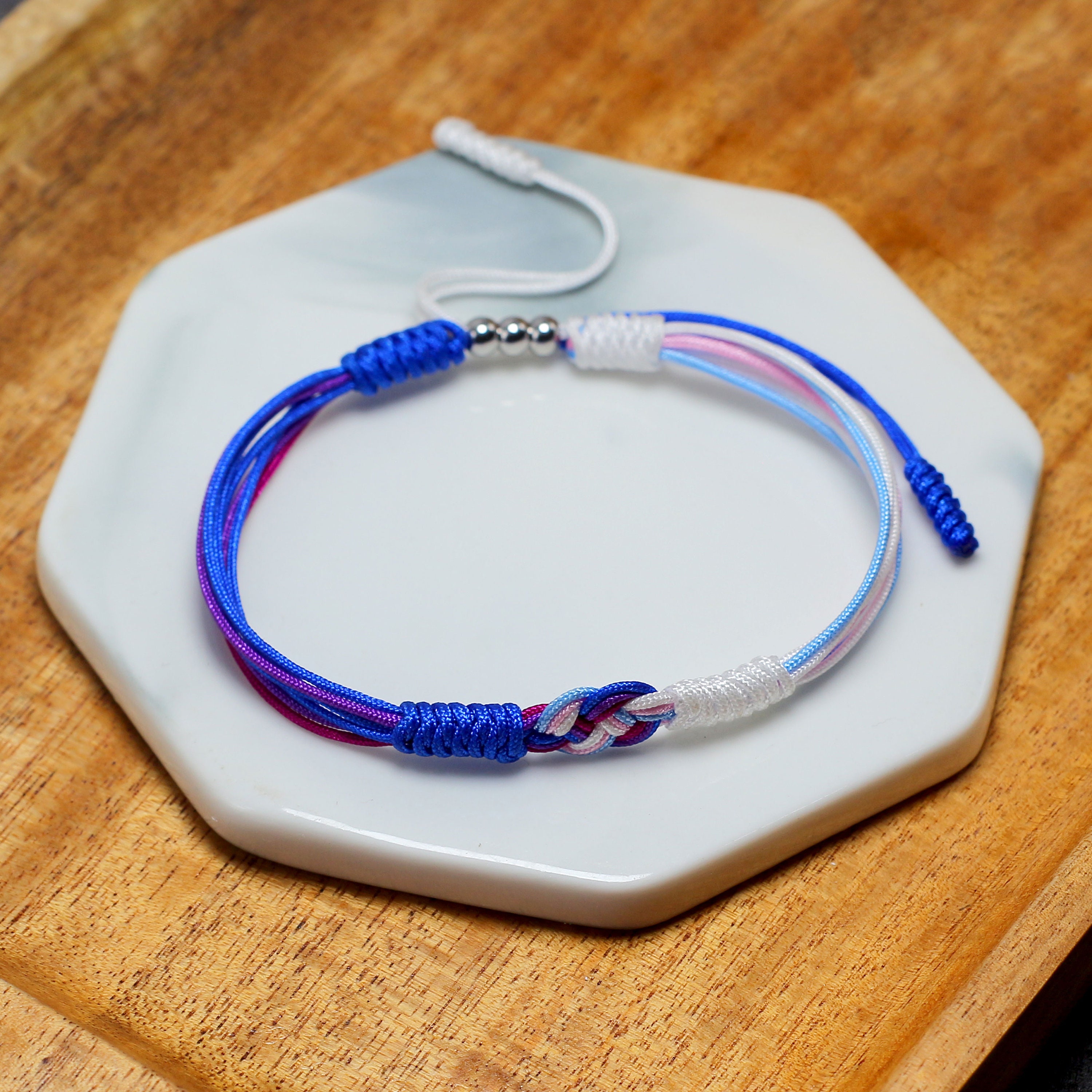 Transgender and Bisexual Infinity String Bracelet, Transgender and ...