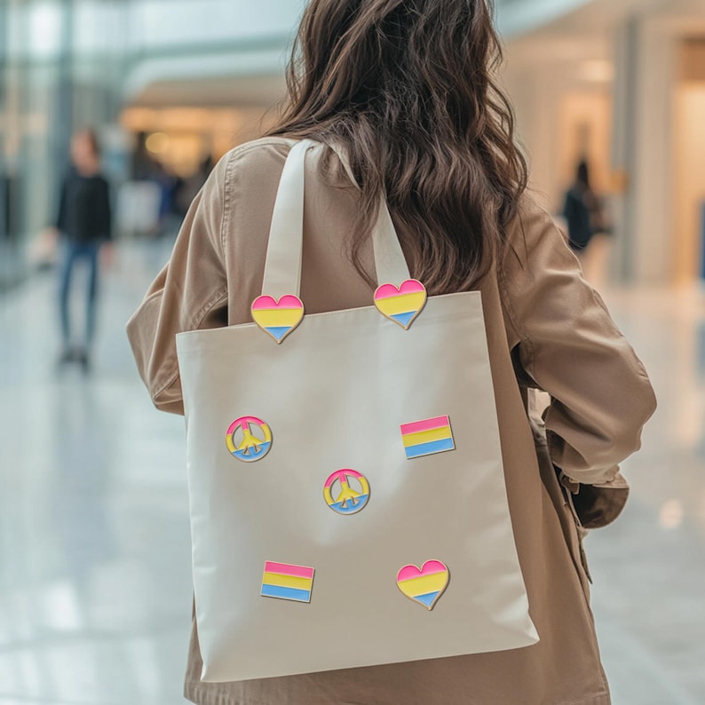 Personalized Pansexual Pride Pin Set – 3pcs Metal Pins for Pride Month ...