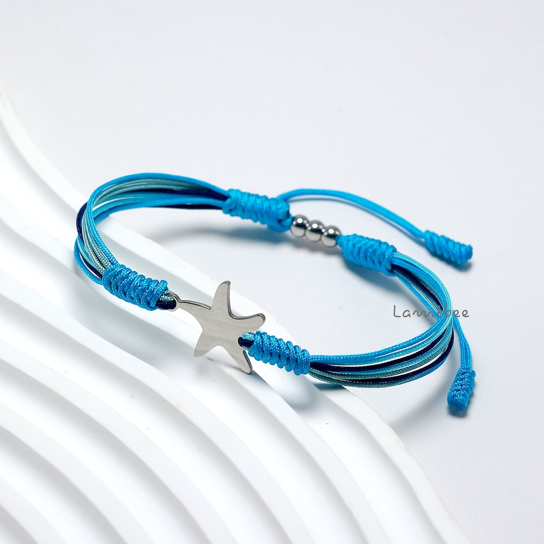 Starfish Under the Sea Bracelet, Blue Marine Luck and Protection ...