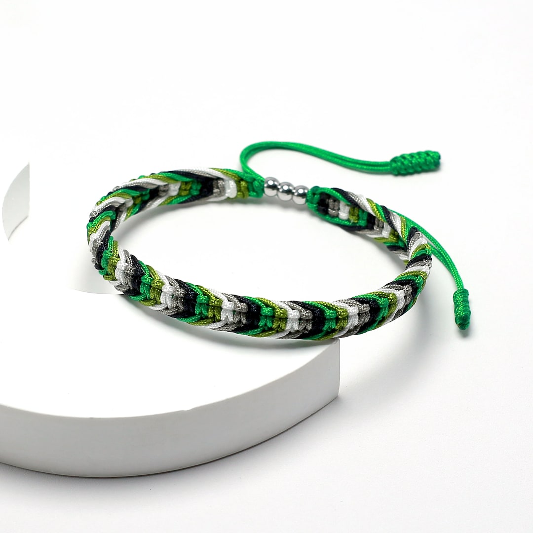 Aromatic Pride Bracelet, Proud Love Tibetan Wrist Wrap Bracelet, LGBT ...