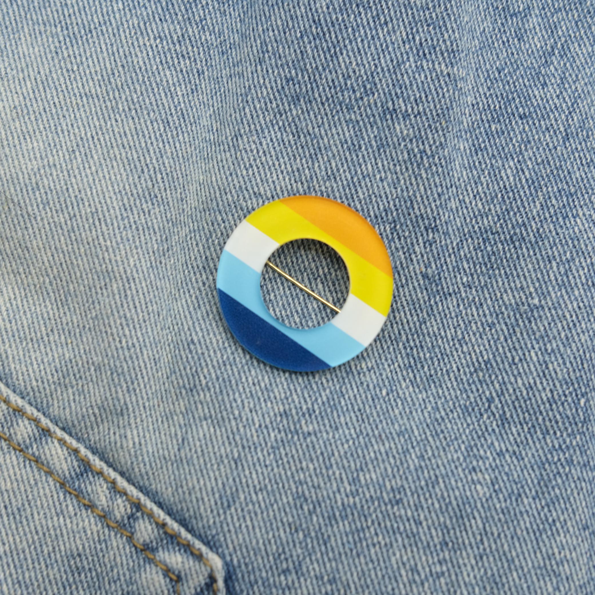 Aromantic Metal Pins – 14K Gold Plated Aromantic Pride Pin – Aromantic ...