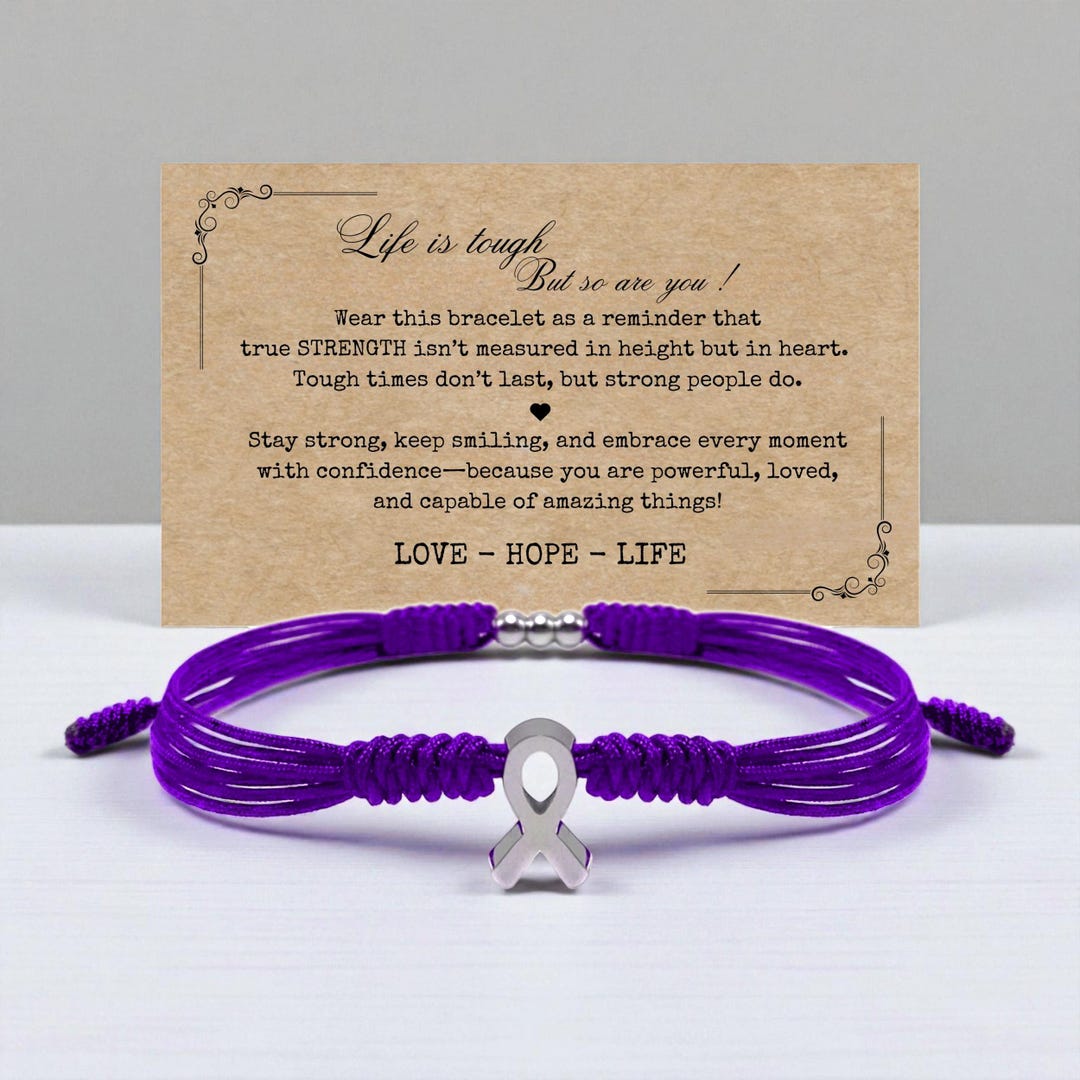 Lupus Awareness String Bracelet , Bracelet for A Cause, Awareness ...