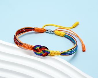 Aroace Infinity String Bracelet, Aroace Stuff Flag, Pride Bracelet ...