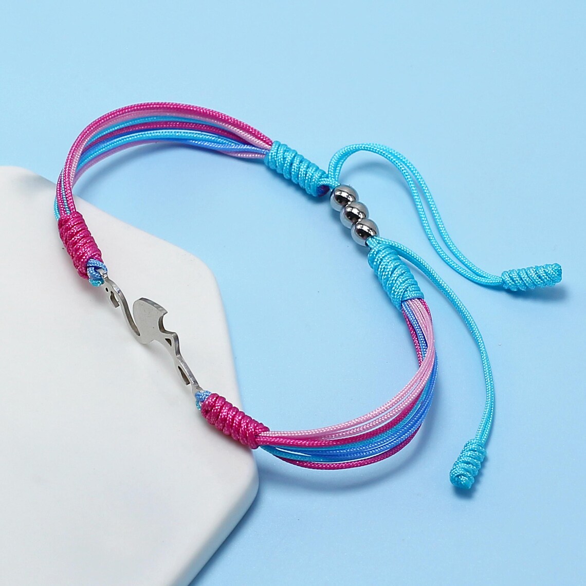 Flamingo Cute String Bracelet, Forever Lucky and Protection Bracelet ...