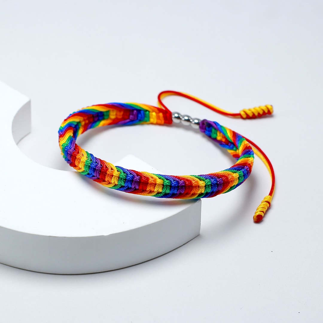 LGBT Pride Bracelet, Proud Love Tibetan Wrist Wrap Bracelet, LGBT Stuff ...